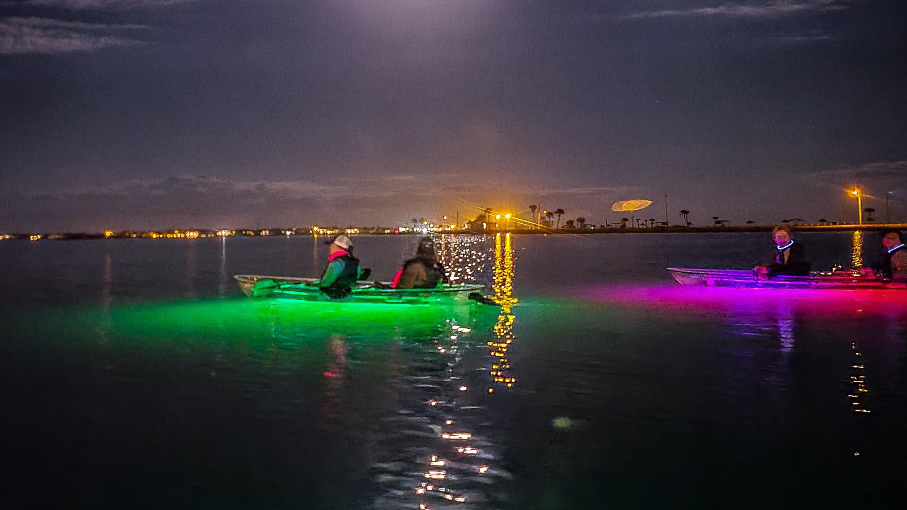 GlowRow! An awesome lighted paddle tour in the Corpus, Port A and Port ...